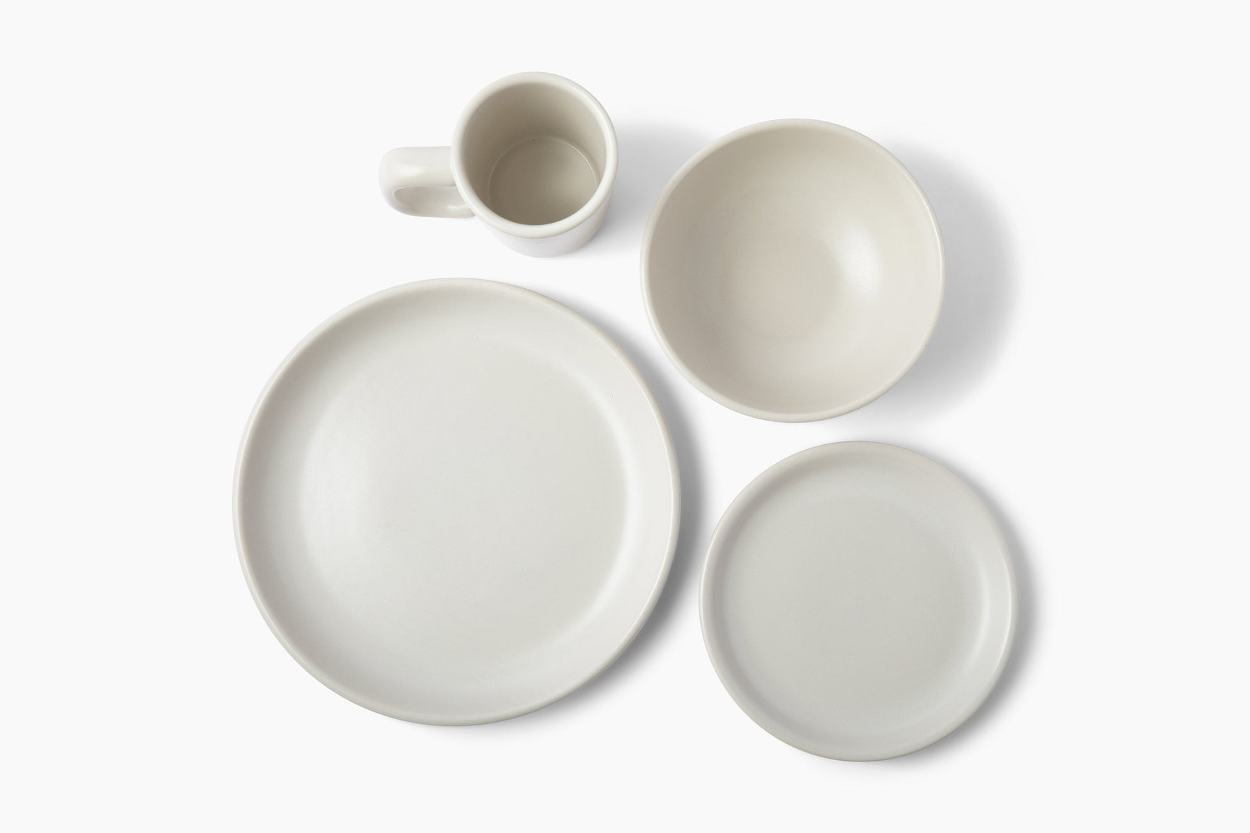 Matte White Large Dinner Plates, Set of 4 | HF Coors