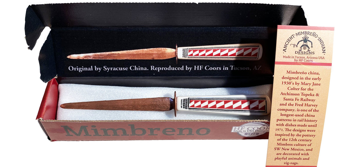 Mary Jane Colter Letter Opener - Copper and Ceramic | Mimbreño - HF Coors
