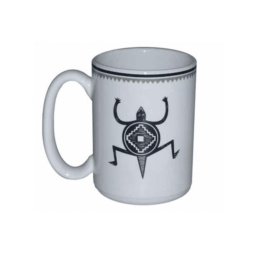 Mimbreno Lizard Mug 15oz Black & White | HF Coors