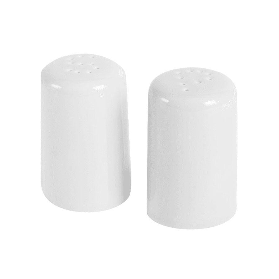 Salt and Pepper Shakers White American White HF Coors